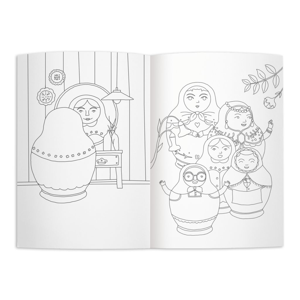 The Story Of Babushka Colouring Book - The Story of Babushka Children's ...
